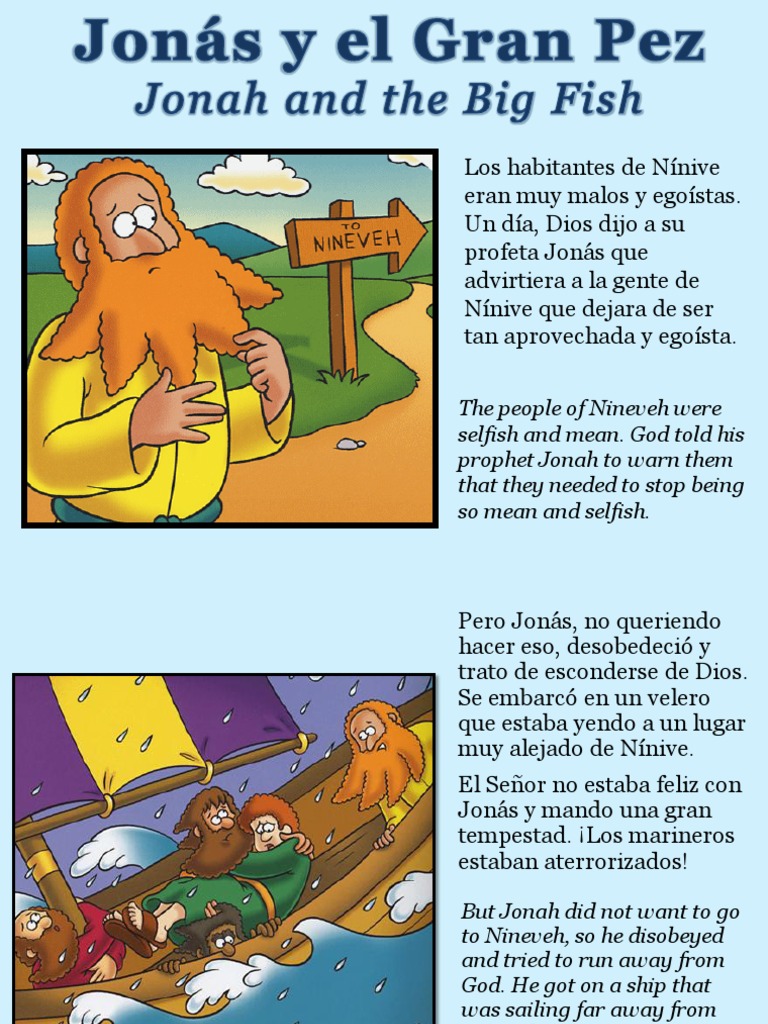 Jonás y El Gran Pez - Jonah and The Big Fish | PDF | Biblia | Personas
