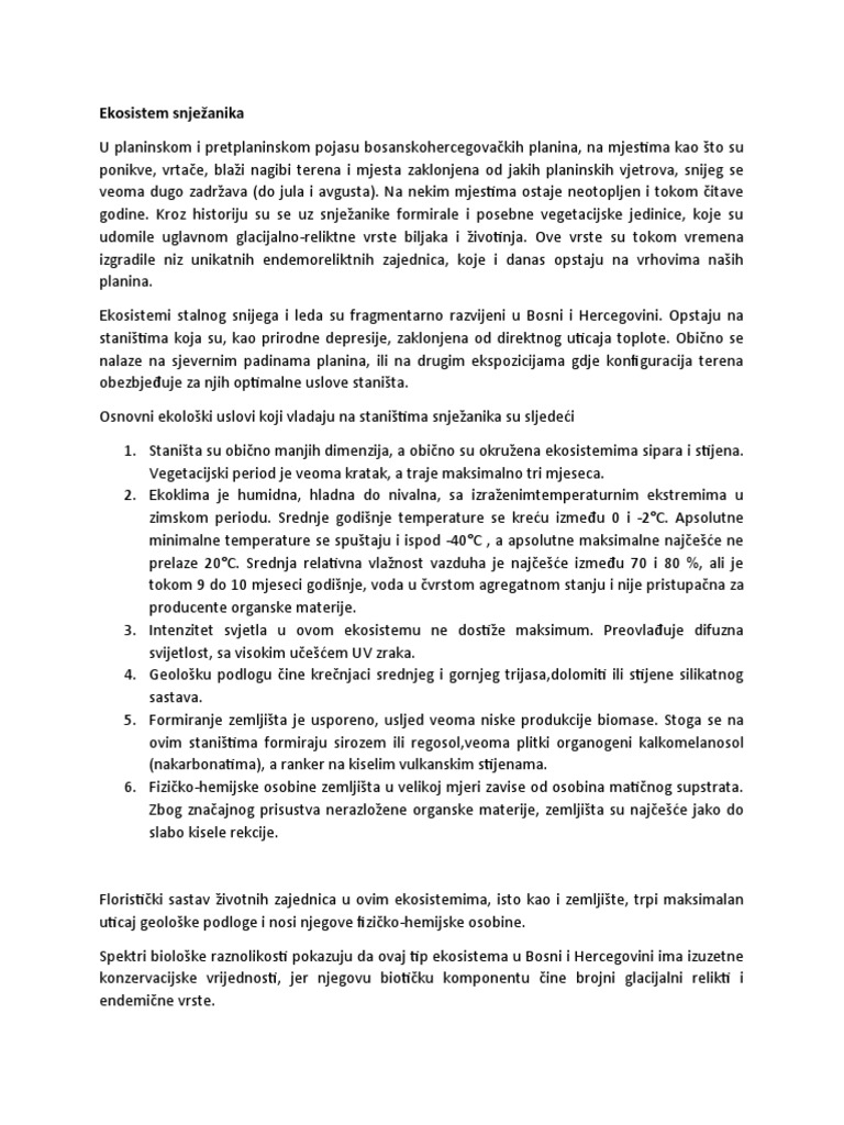 Ekologija Ispit | PDF