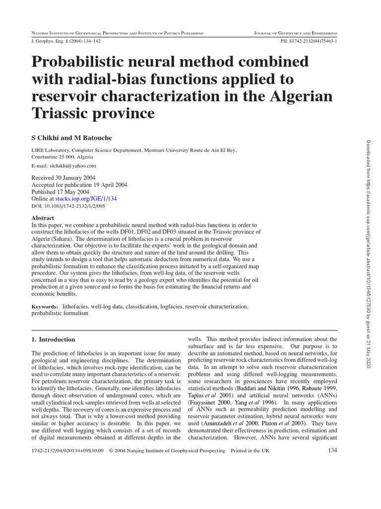 2004 Probabilistic Neural Method Combined | PDF | Artificial Neural Network