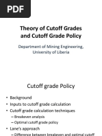 CutOff Grades in Theory & Practice | PDF | Mining | Mathematical ...