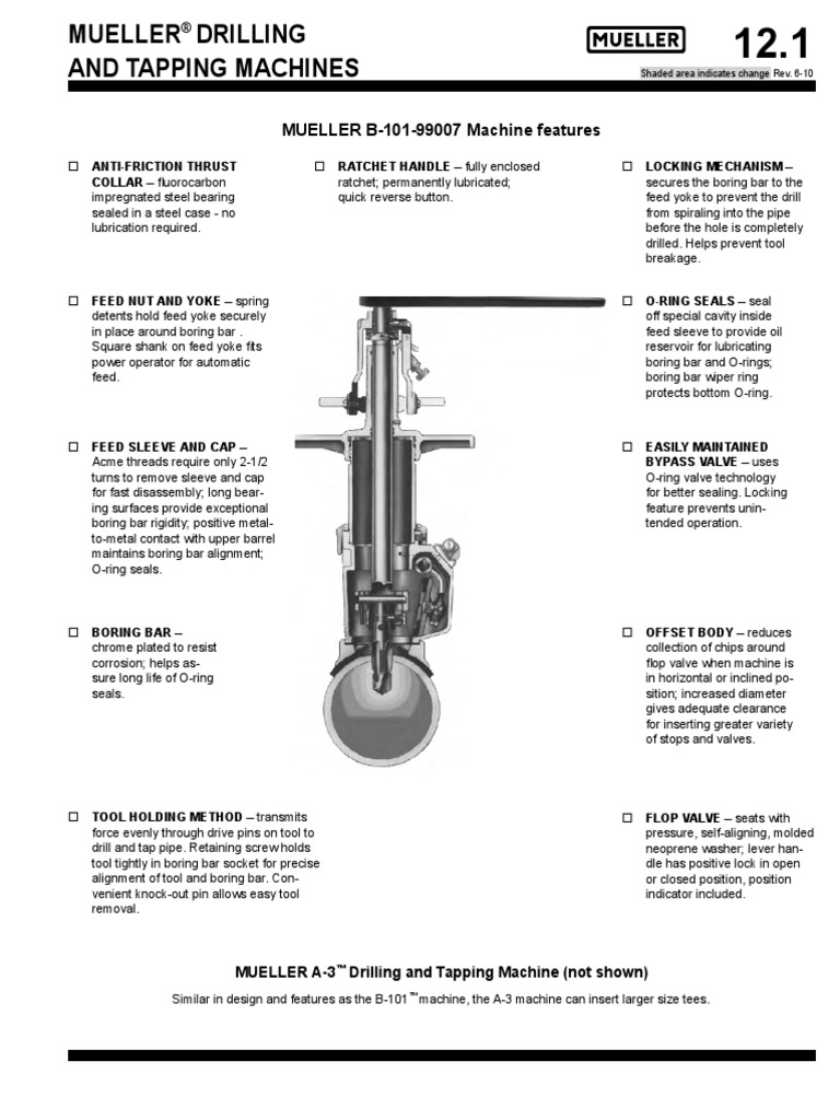 12 - Cast Iron Tapping Machines | PDF | Valve | Screw