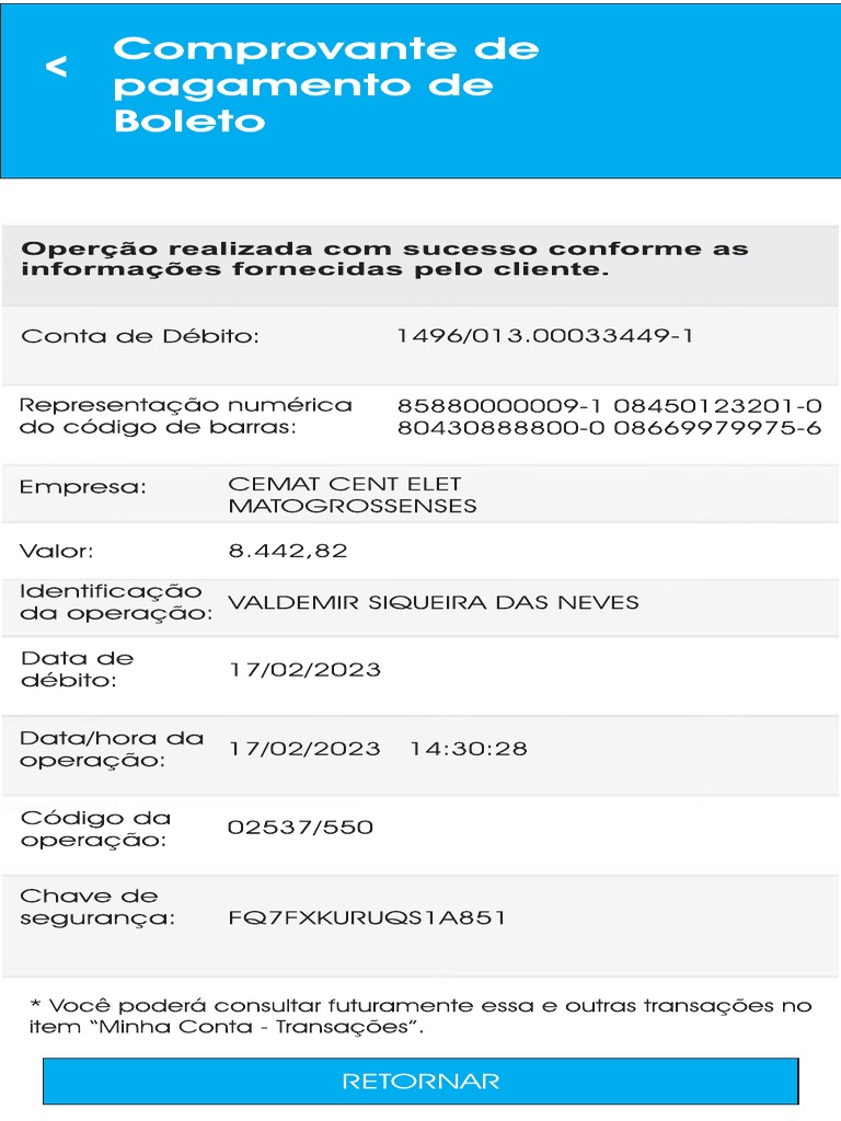 Comprovante de Pagamento | PDF