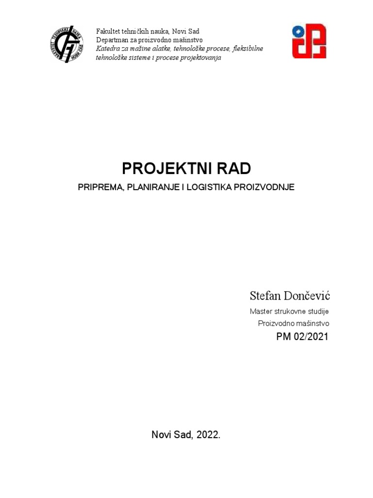Projektni zadatak | PDF
