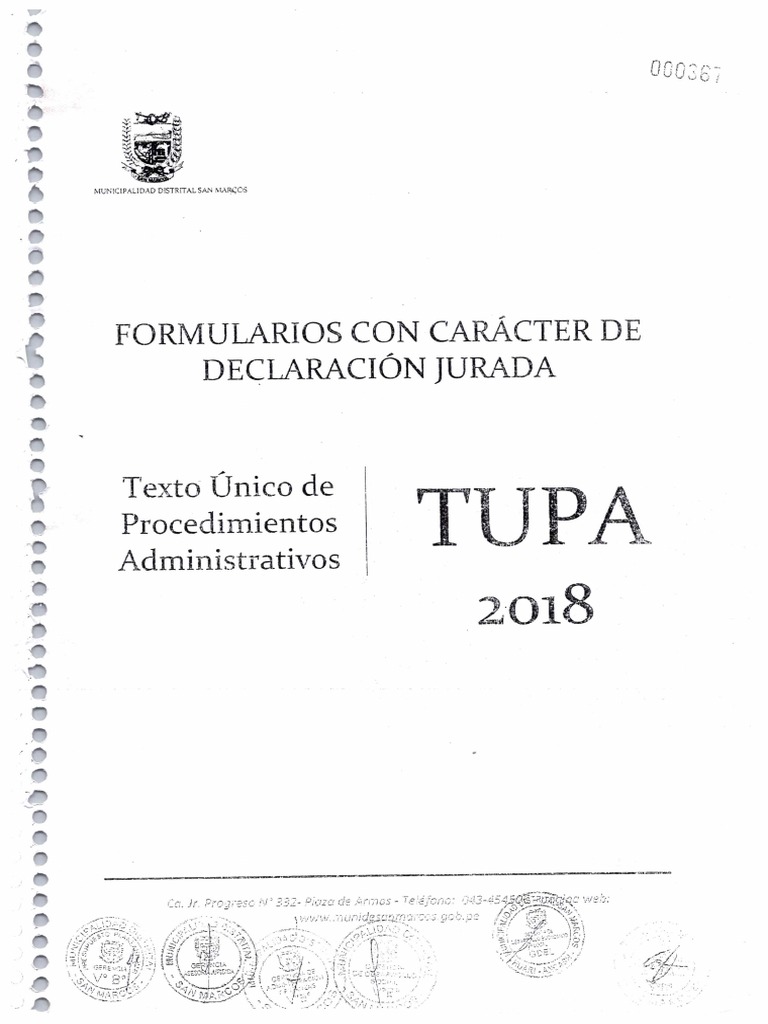 Tupa - 2018 | PDF