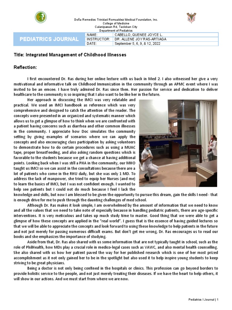 Pediatrics Journal - Module 2 | PDF | Medical School | Health Care