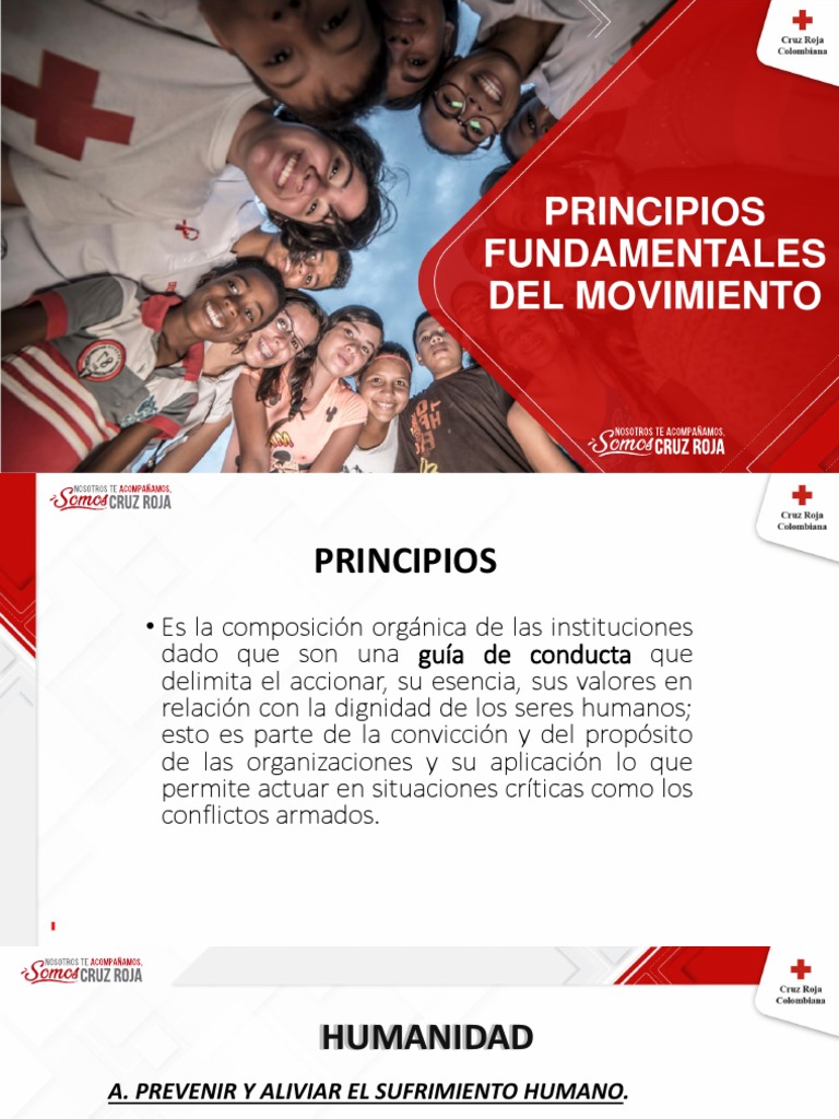 Principios | PDF | Movimiento Internacional de la Cruz Roja y de la ...