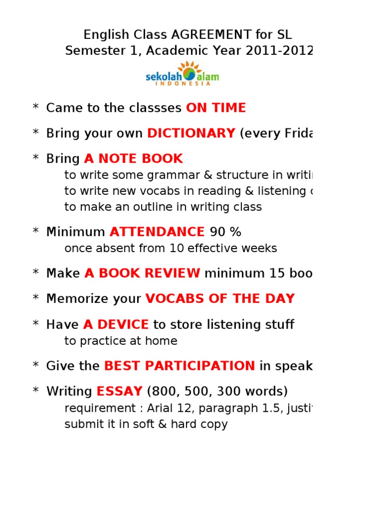 English Agreement | PDF
