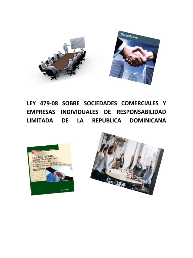 LEY 479-08 Analisis de Estados Financieros. | PDF | Contabilidad | Sociedad de responsabilidad ...