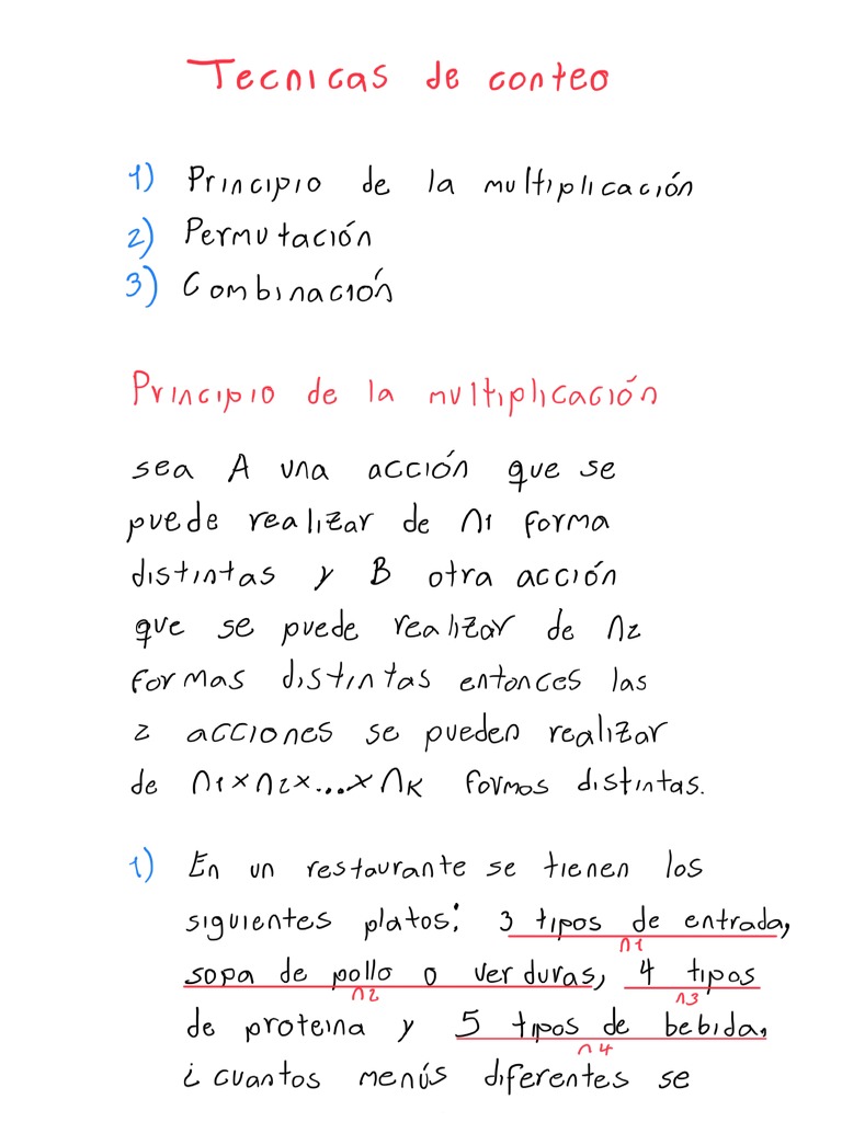 Técnicas de Conteo | PDF