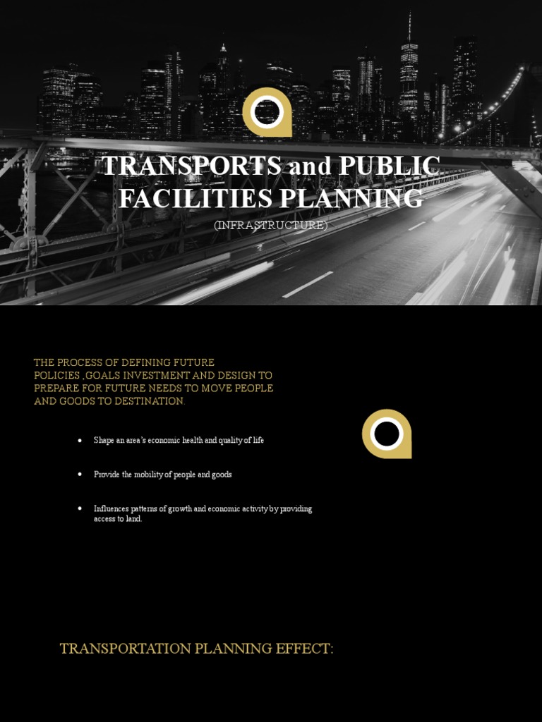 Transportation and Public Facilities Planning | PDF | Infrastructure ...