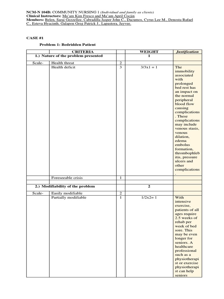 CHN - Group Assignment - Priority-Setting | PDF | Diseases And Disorders | Clinical Medicine