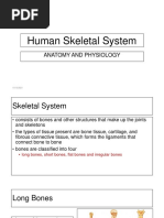 Skeletal System Powerpoint | PDF | Skeleton | Bone