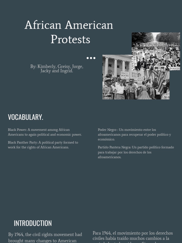 African American Protests | PDF | Malcolm x | Poder negro