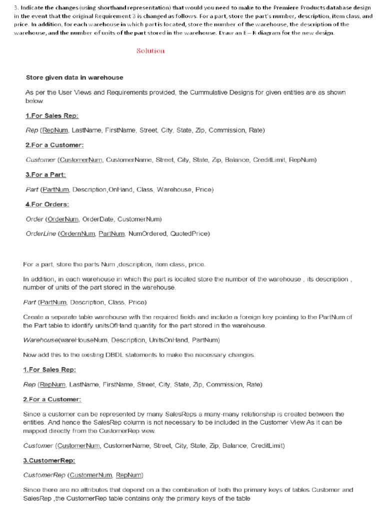 Indicate the Changes (Using Shorthand Representation) That Would You ...