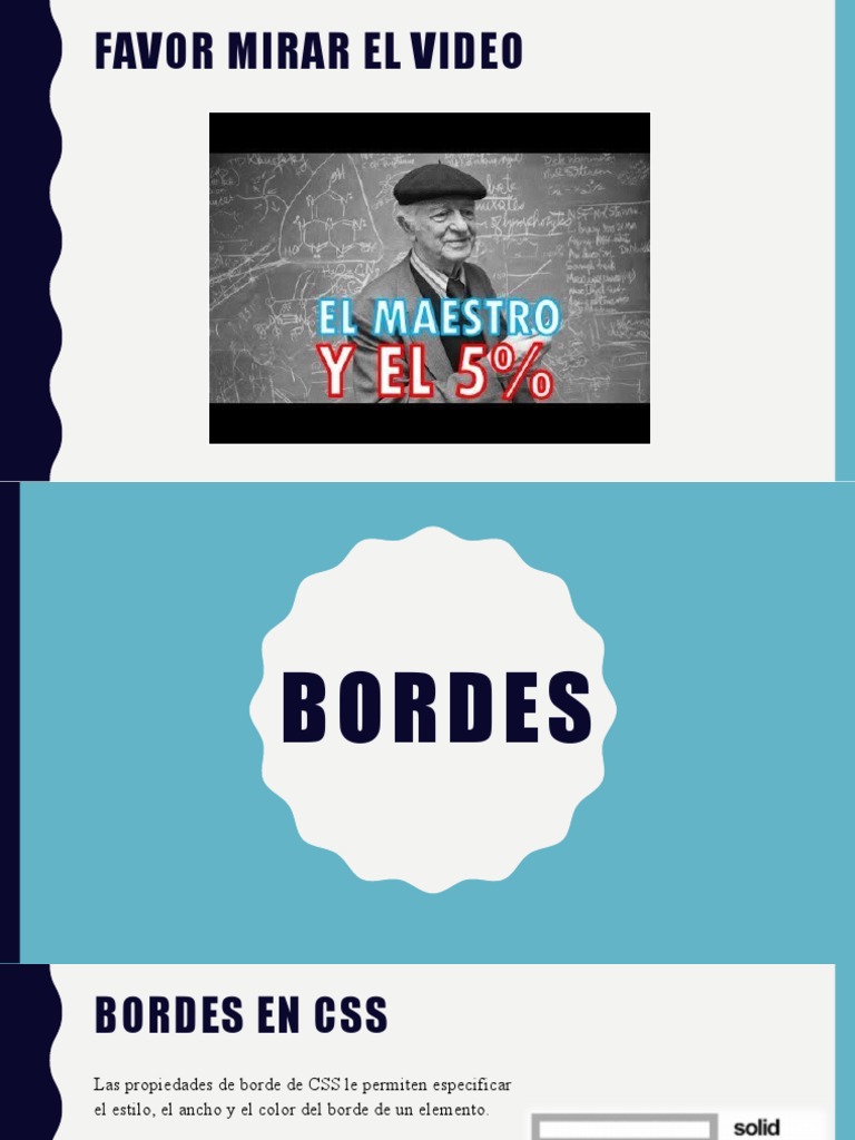 Tipos y Estilos de Bordes en CSS | PDF | Ciencias de la Computación ...