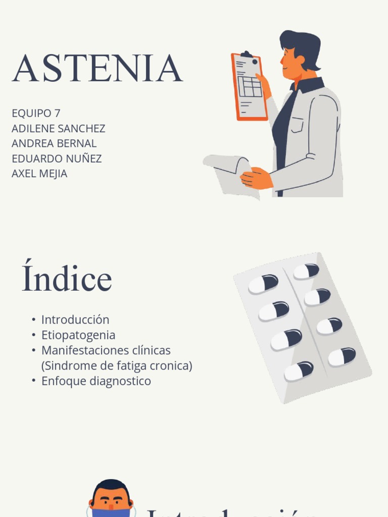 Diagnóstico y tipos de astenia | PDF | Debilidad | Diagnostico medico