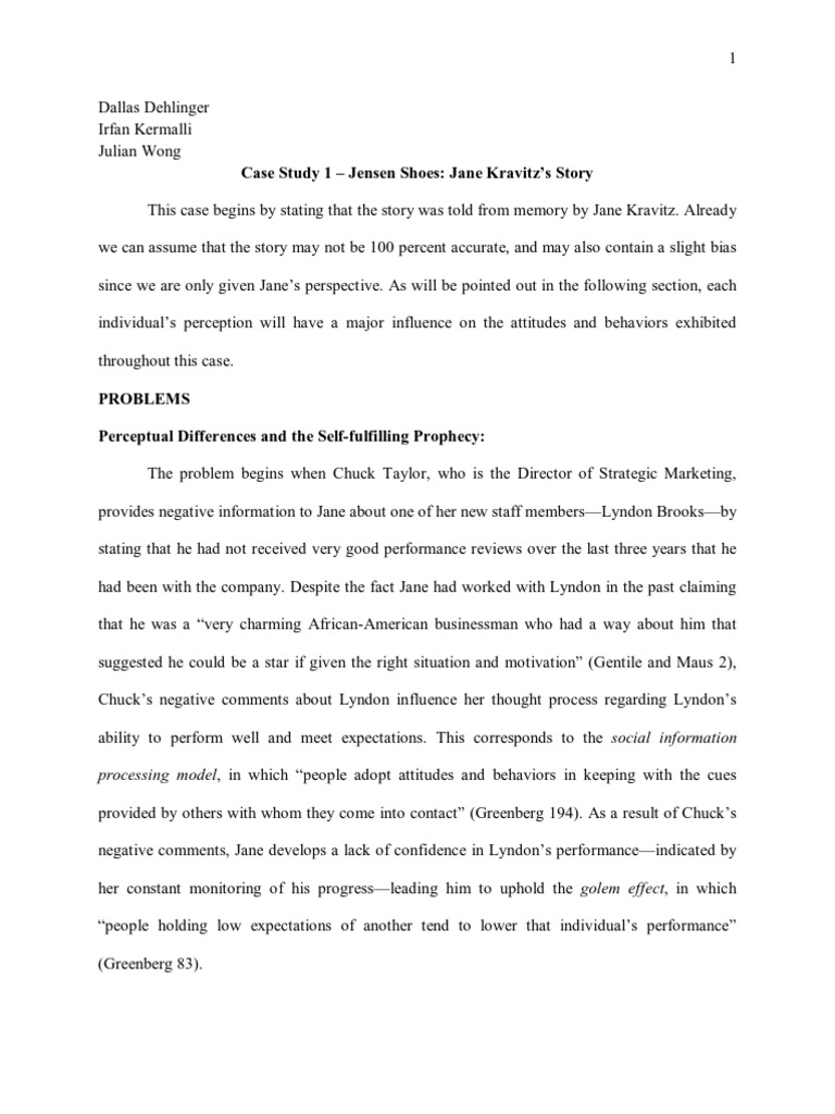 Case Study 1 | PDF | Stereotypes | Reinforcement