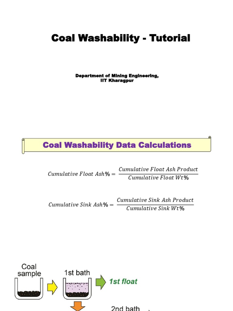 Coal Washability Tutorial | Download Free PDF | Coal | Fly Ash