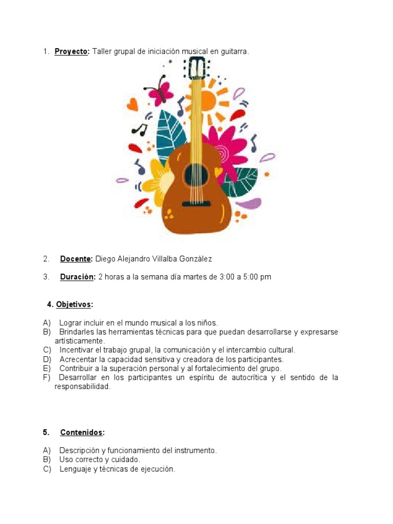 Proyecto de Musica | PDF | Ritmo | Creatividad