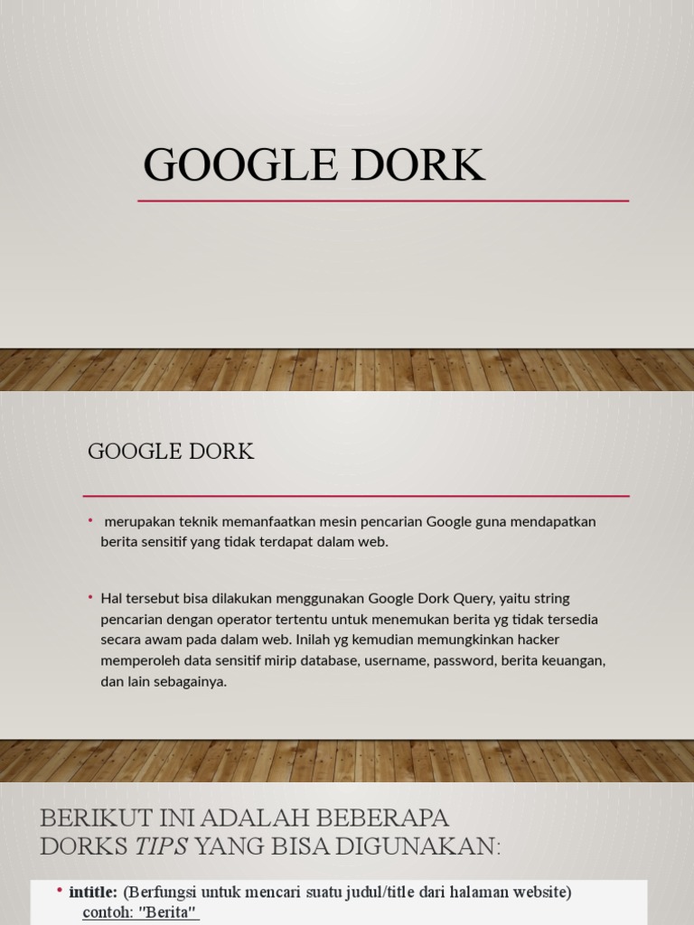 Google Dork | PDF