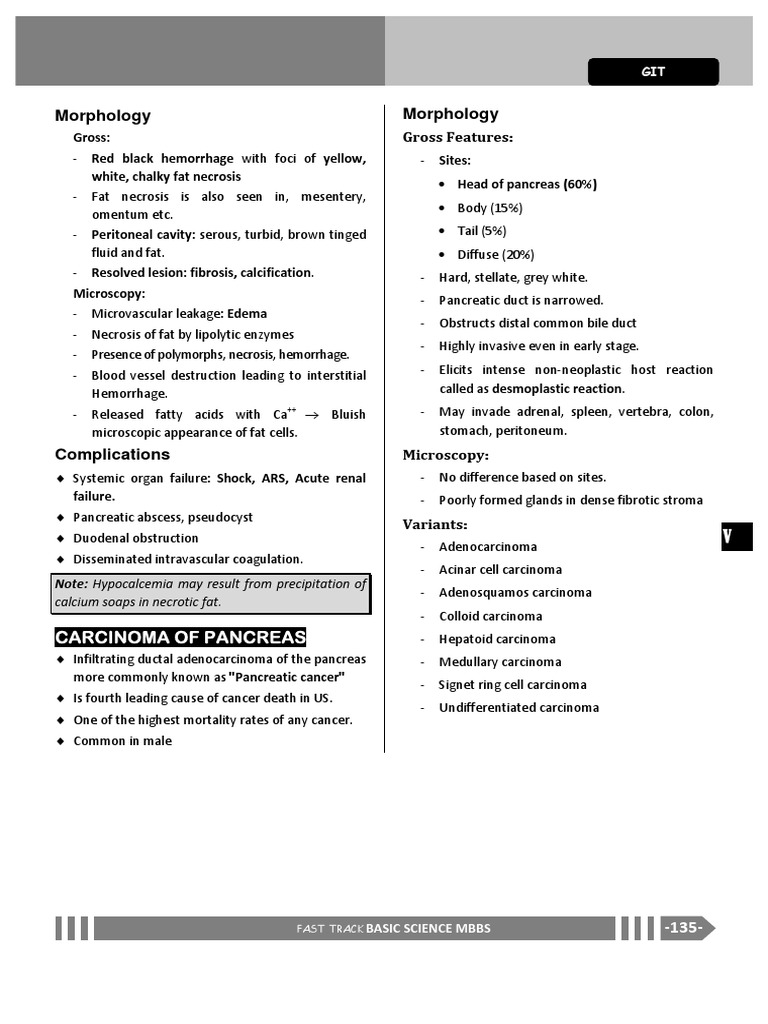Morphology Morphology: Gross: White, Chalky Fat Necrosis | PDF | Diarrhea | Crohn's Disease