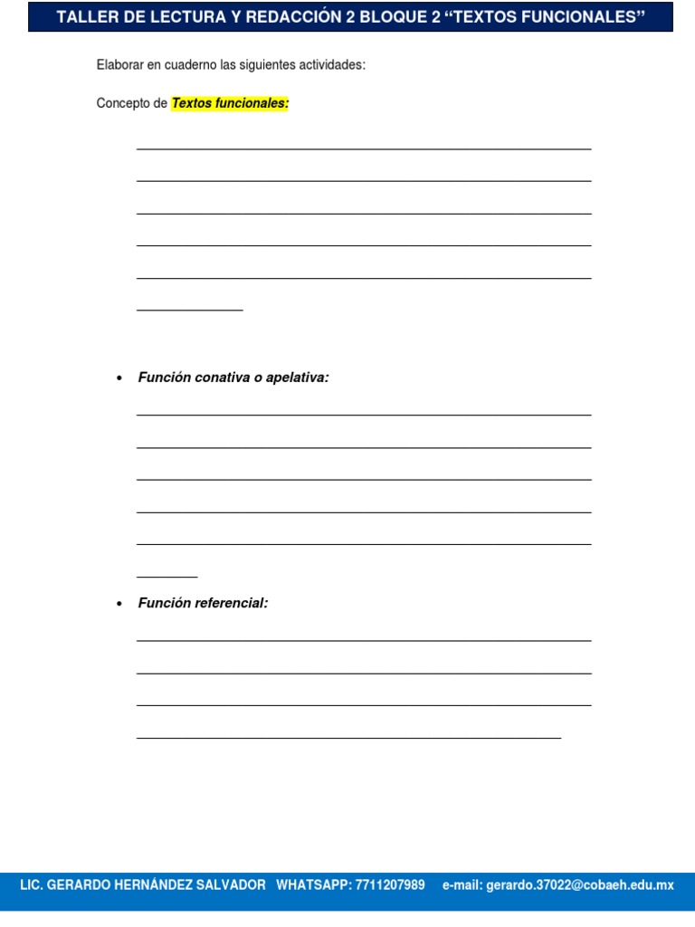 Bloque 2 Textos Funcionales | PDF