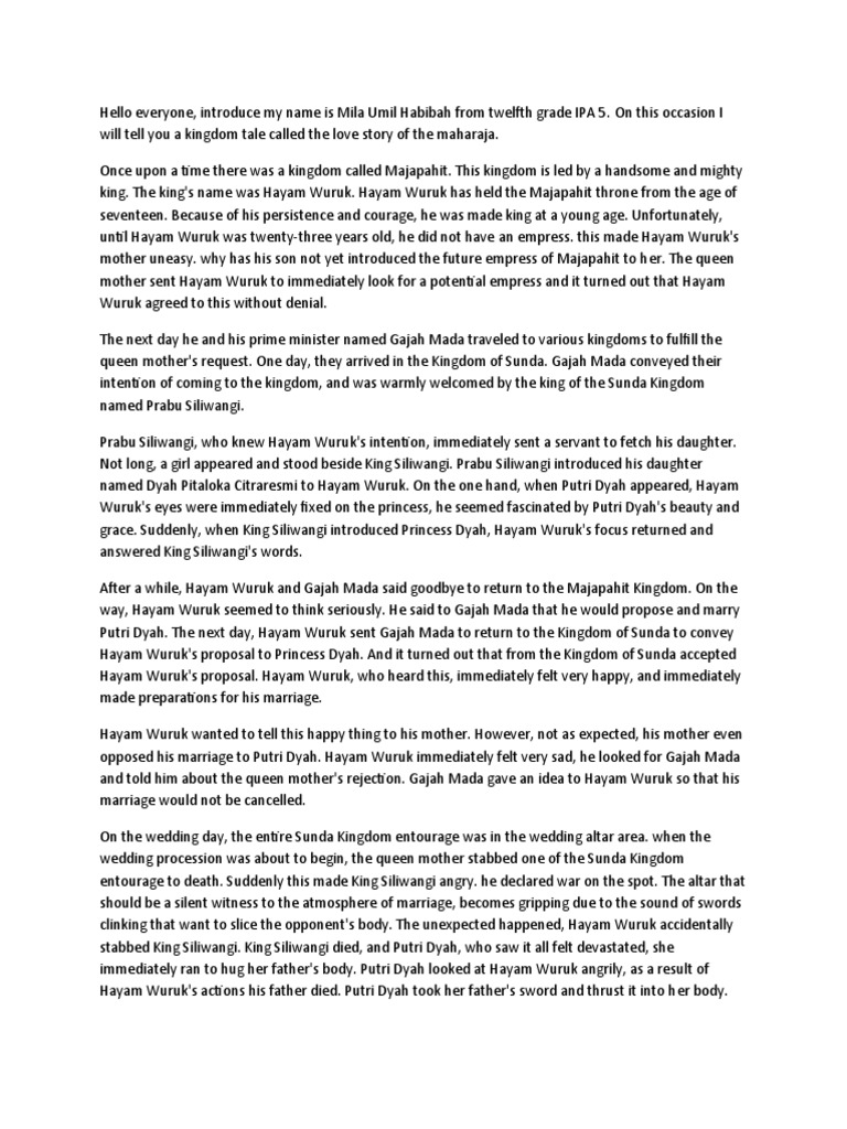 Cerpen Bahasa Inggris - Original | PDF