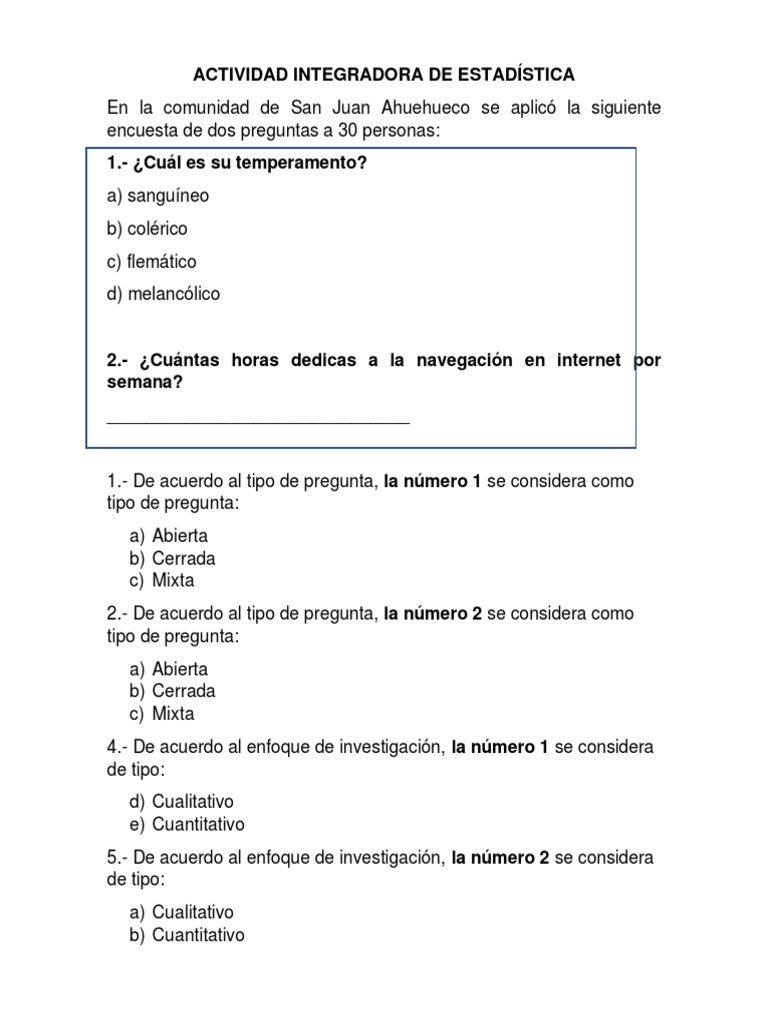 Actividad Integradora de Estadística y Probabilidad | PDF | Desviación ...