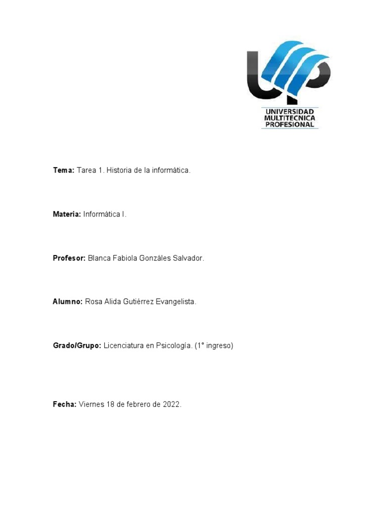 Historia de La Informática | PDF | Electrónica | Ingeniería Informática