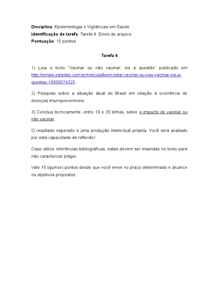 Tarefa 4 | PDF