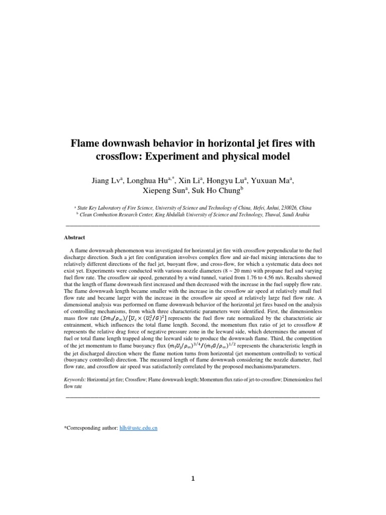 Horizontal Jets With Crosswind | PDF | Nozzle | Jet Engine