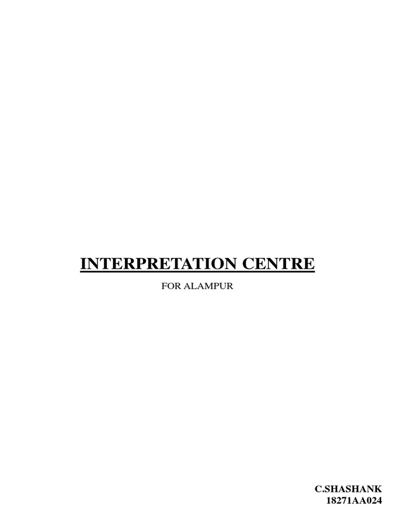 Alampur Interpretation Centre Plan | PDF | Social Science | Religion ...
