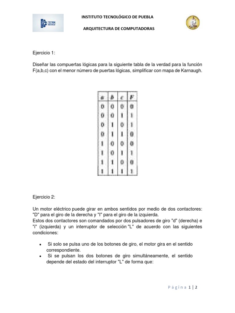 Ejercicios de Mapas Karnaugh Parte I | PDF
