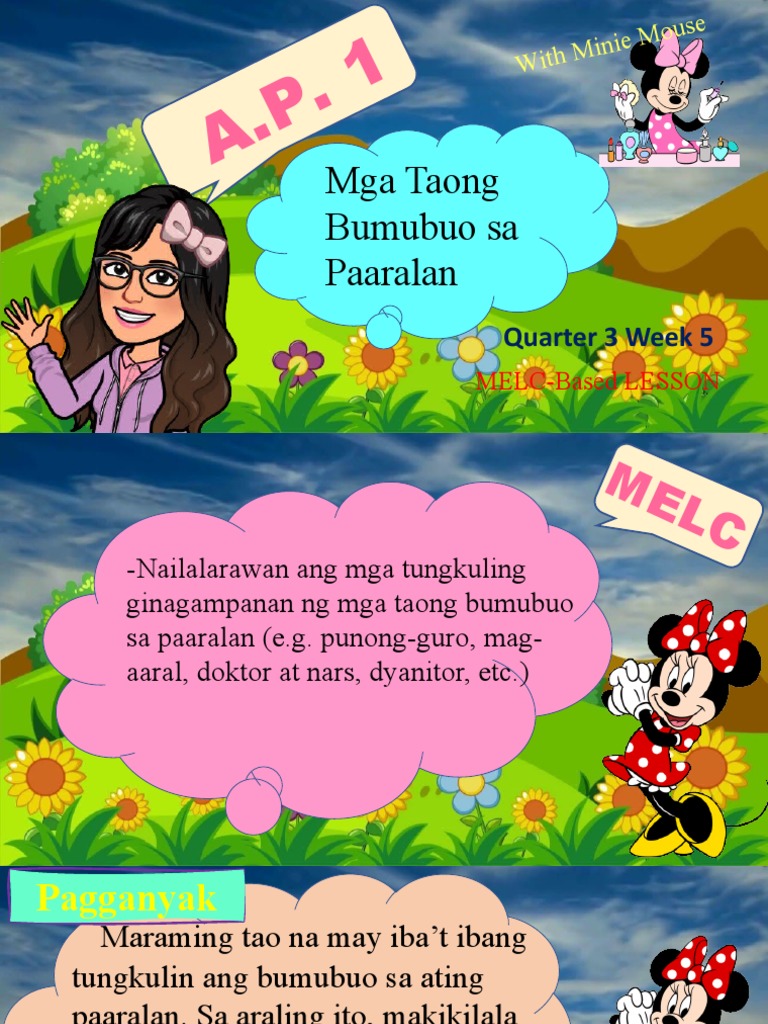 AP 1 Q3 WEEK 5 Mga Taong Bumubuo Sa Aming Paaralan | PDF