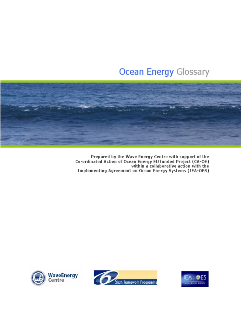 Ocean Energy Glossary | PDF | Osmosis | Damping