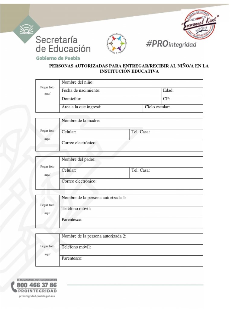 Personas Autorizadas | PDF