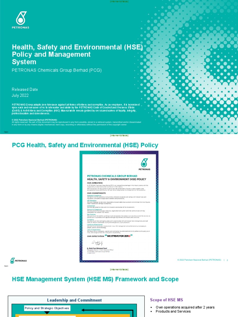 2.2 PUBLIC HSE Policy and Management System | PDF | Audit ...