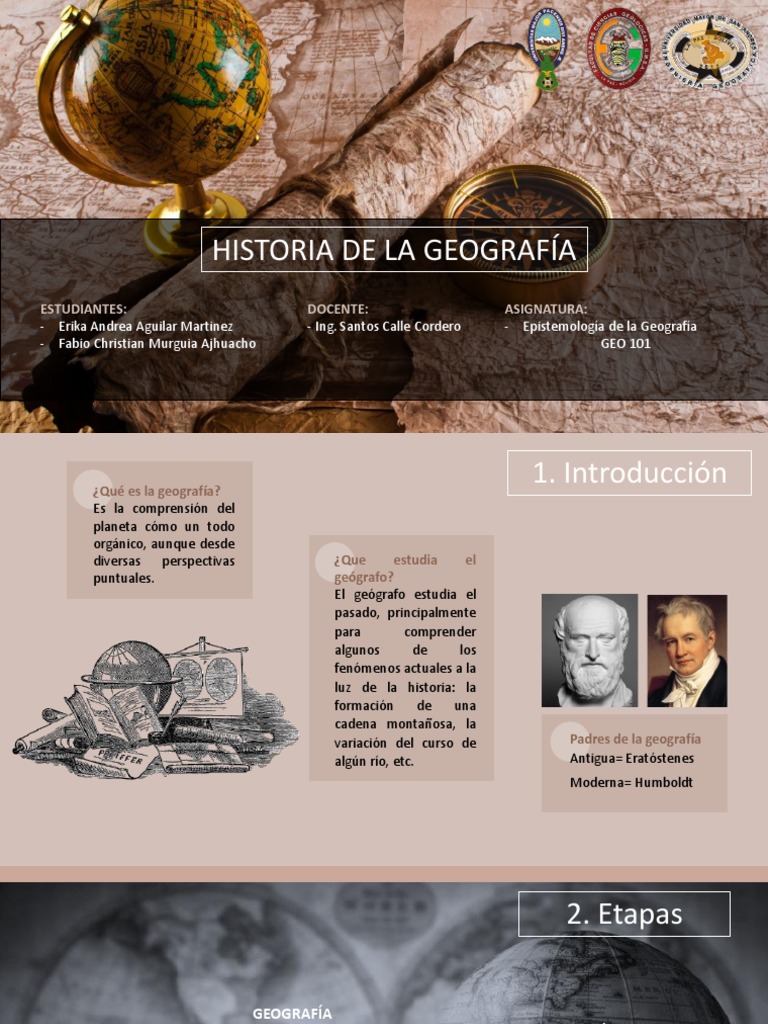 Historia De La Geografia Pdf Geografía Investigación Cuantitativa