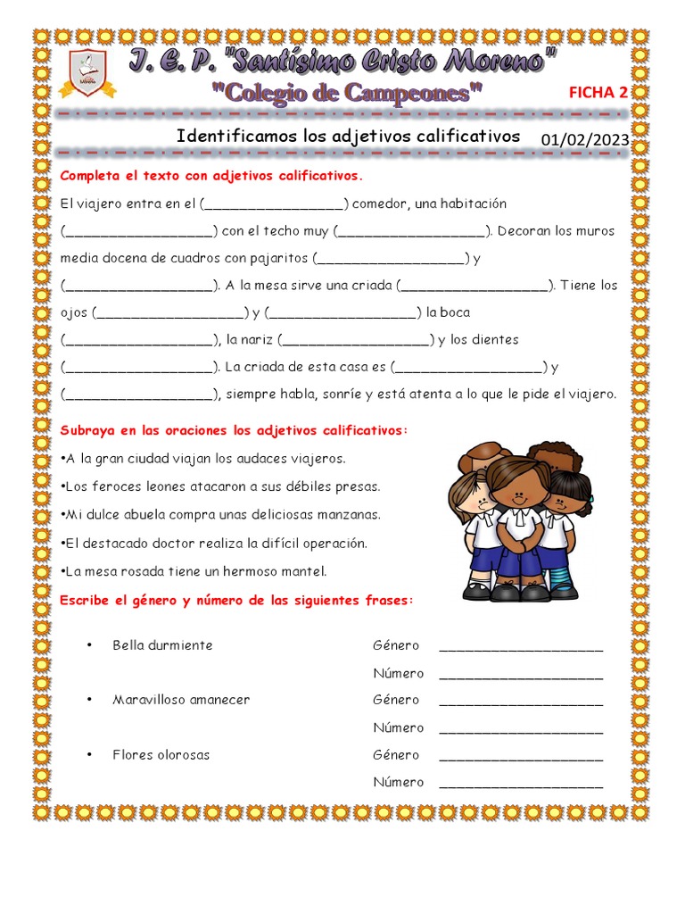 Adjetivos Calificativos | PDF