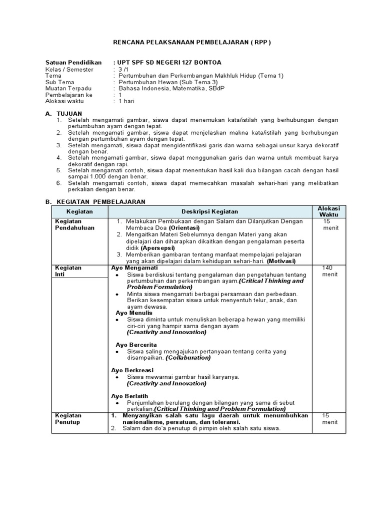 Tema 1 ST 3 | PDF | Sains & Matematika