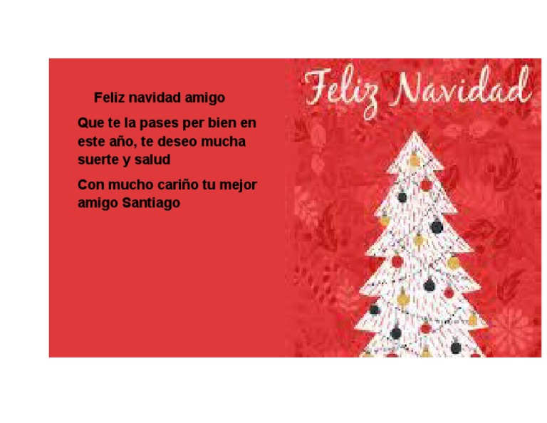 Carta navideña para un amigo | PDF