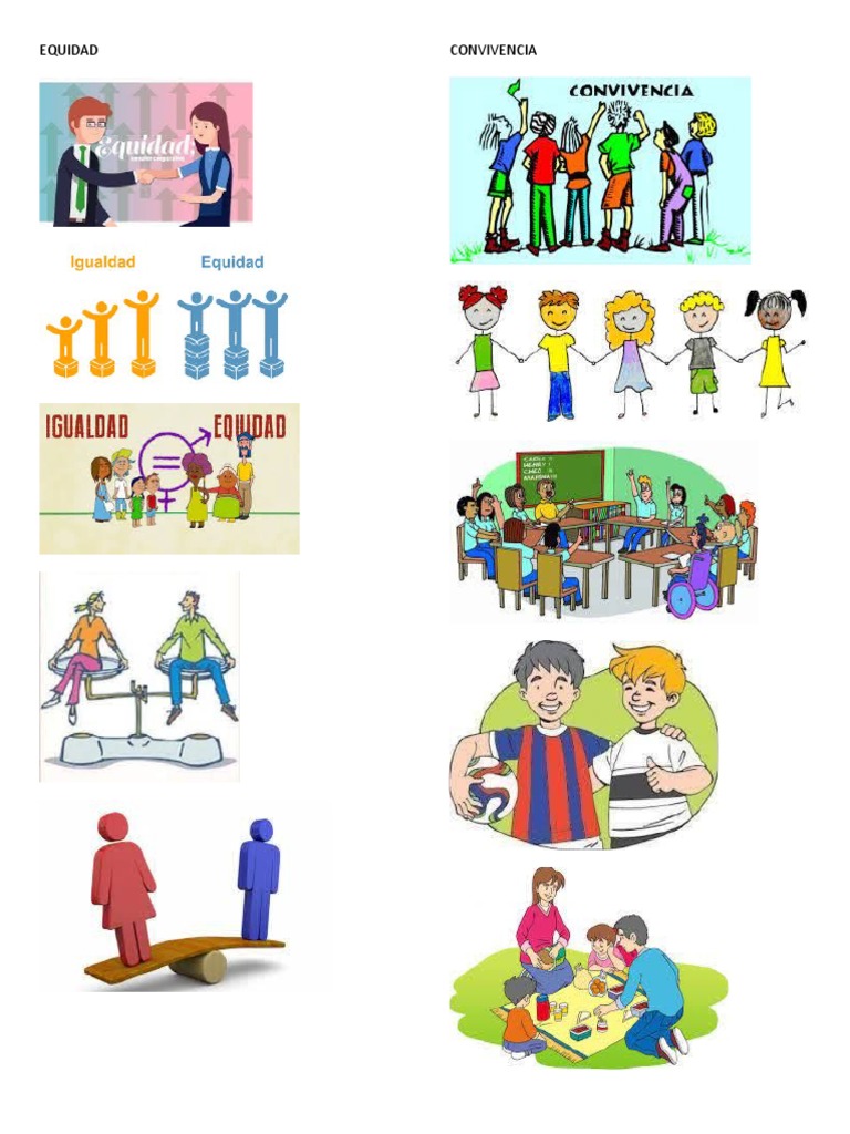 La importancia de la equidad y la convivencia pacífica para una sociedad justa e inclusiva | PDF