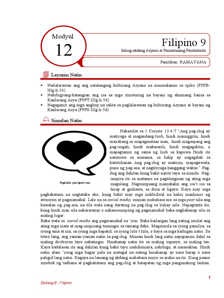 Filipino9 Module12 | PDF