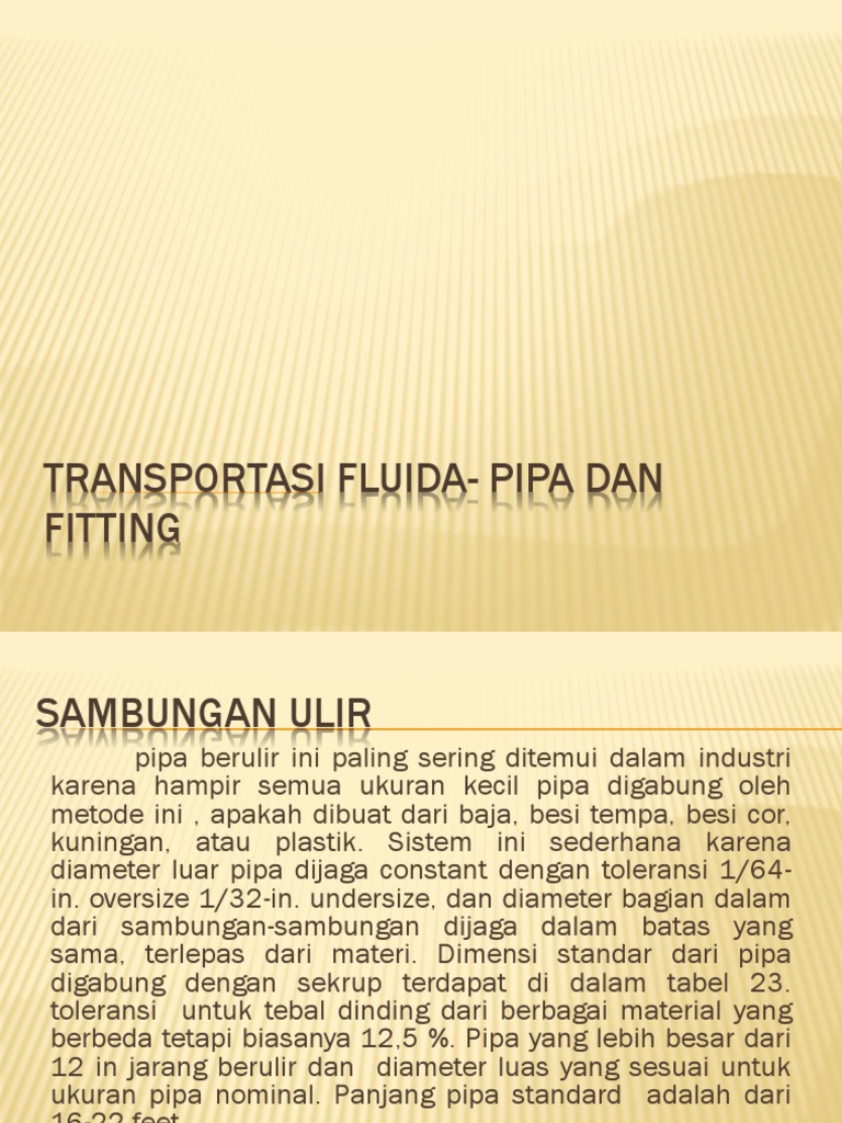 Pertemuan 10 Pipa | PDF