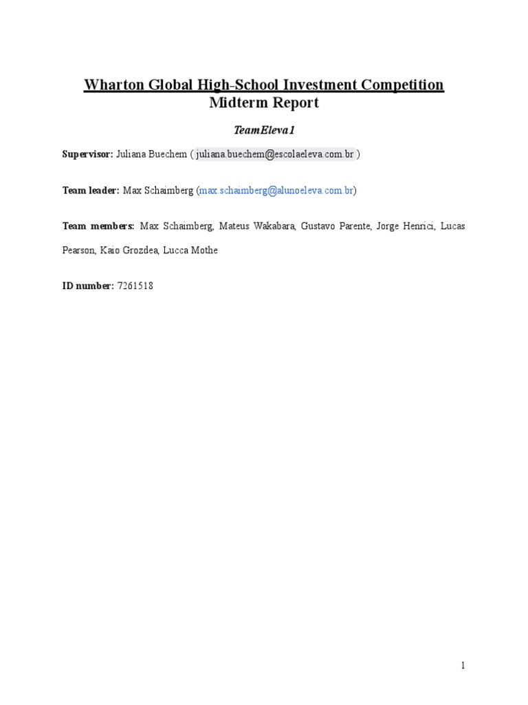 TeamEleva1 MIDTERM REPORT | PDF