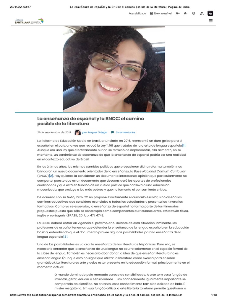 Literatura y enseñanza del español en Brasil | PDF | Cognición