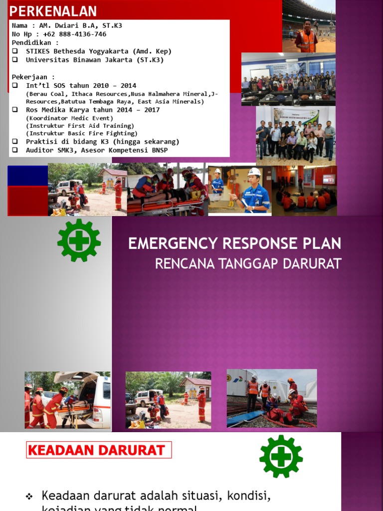 Emergency Response Plan (Materi Presentasi) | PDF