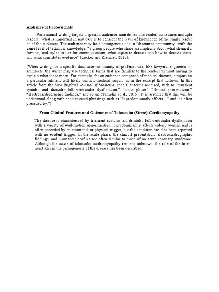 Writing for Professional Audiences | PDF