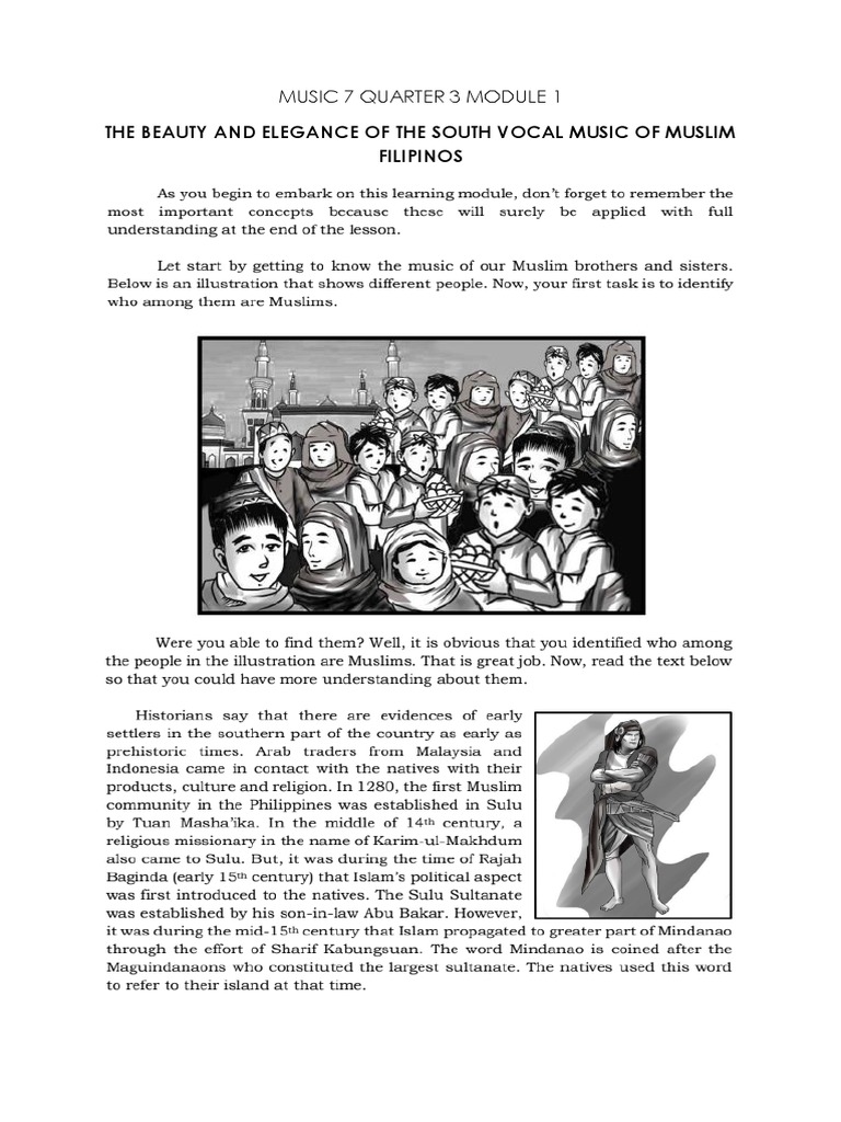 Music 7 Quarter 3 Module 1 | PDF | Social Science | Art