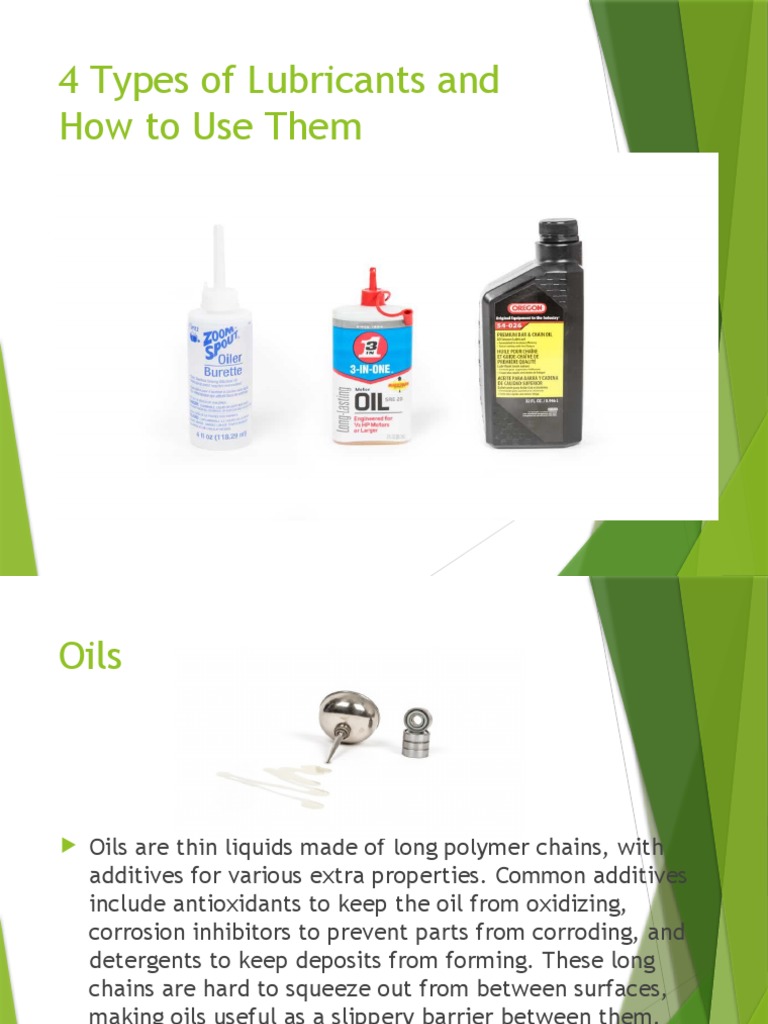 4 Types of Lubricants1 | PDF | Lubricant | Materials